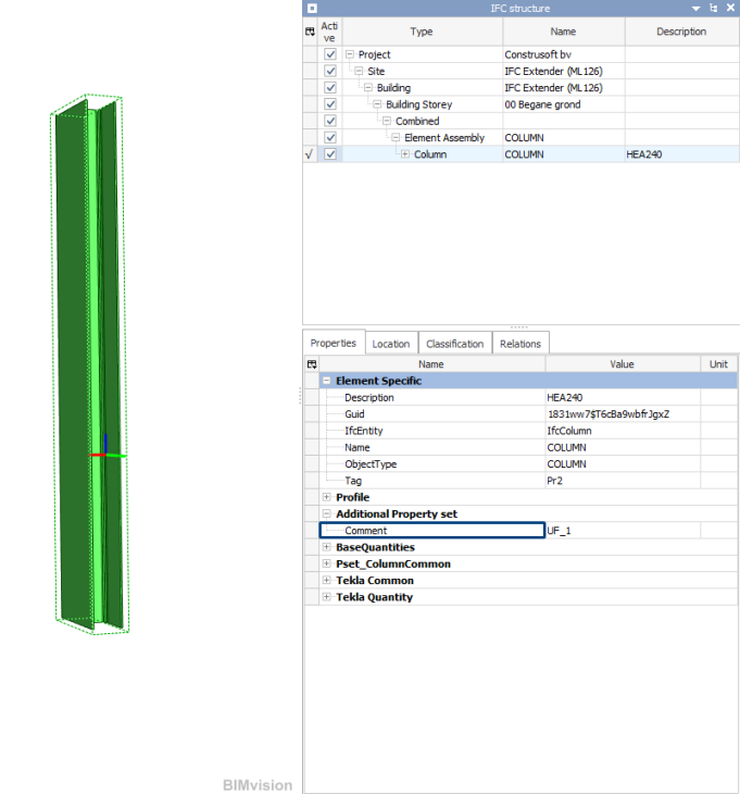 IFC Extender (ML126) | Tekla User Assistance